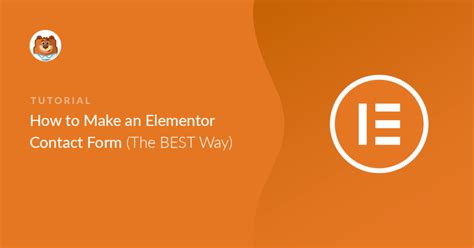 How To Make A Free Elementor Contact Form The Easy Way