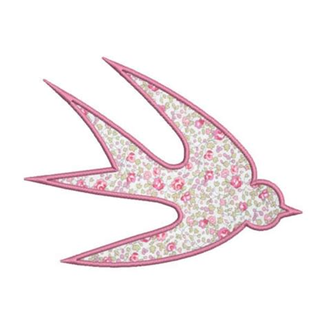 Swallow Applique Etsy