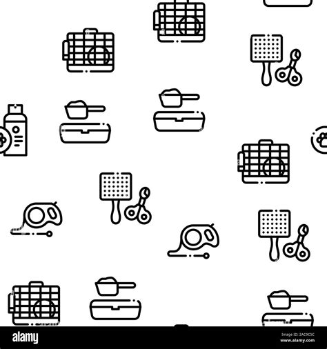 Pet Shop Seamless Pattern Vector Stock Vector Image And Art Alamy