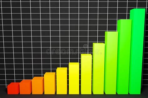 3d Illustration Of A Bar Graph Stock Illustration Illustration Of
