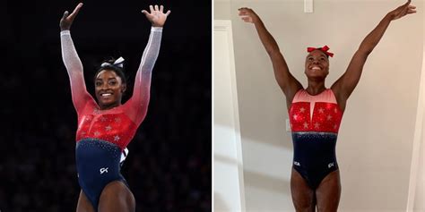 Simone Manuel Dresses As Simone Biles For Halloween 2019 Popsugar Fitness