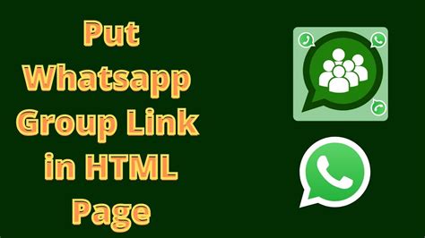How To Link Whatsapp Group With HTML Website How To Put Whatsapp