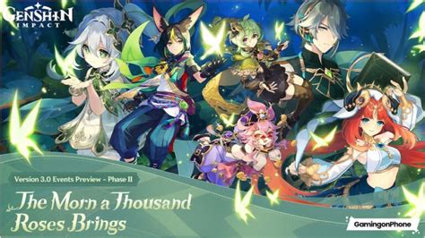 Genshin Impact Summer Fantasia Version 30 Phase Il Character And