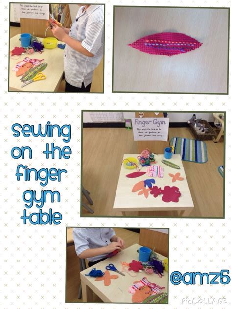 Sewing On The Finger Gym Finger Gym Funky Fingers New Classroom