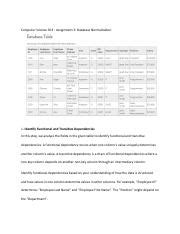 Database Normalization Functional And Transitive Dependencies Course