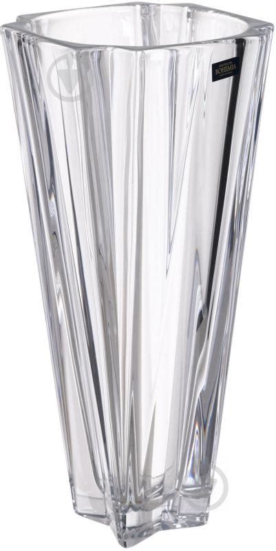 ᐉ Ваза Metropolitan стеклянная прозрачная 35 см Bohemia • Купить в Киеве Украине • Лучшая цена