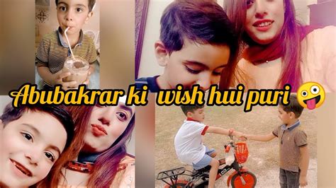 Abubakrar Ki Wish Ki Mama Ny Puri 🤪 Enjoying Lovely Weather With Clod