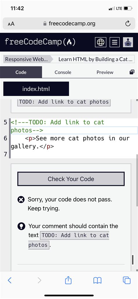 Learn Html By Building A Cat Photo App Step 4 Html Css The