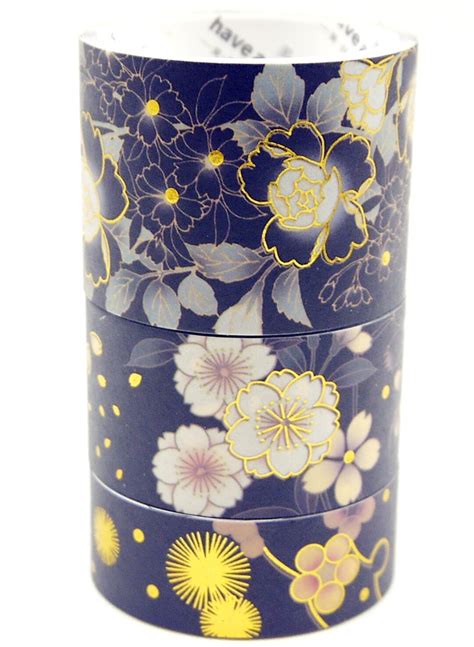 Jasmine Art Japanese Washi Masking Tape Set 3 Rolls 22 Yard Etsy