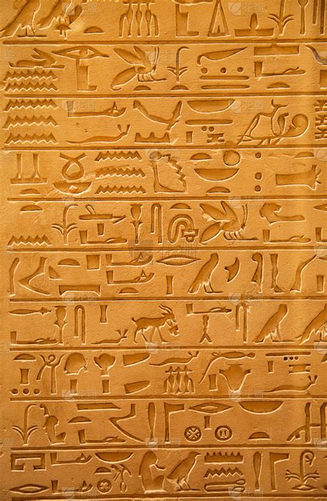 在墙上的古代象形文字
