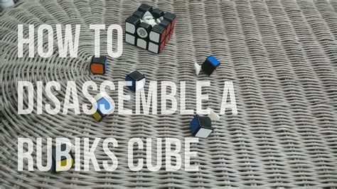 How To Disassemble A 3x3 Rubik S Cube YouTube