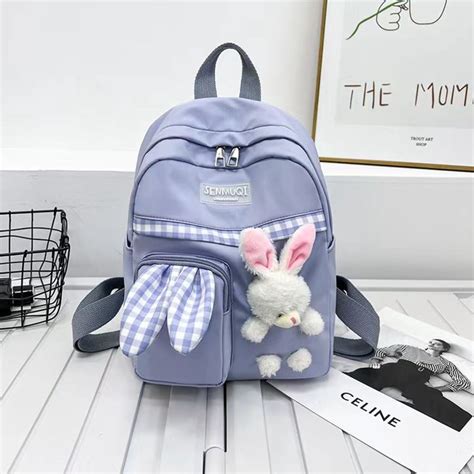 Jual Jtf0245 Blue Tas Ransel Boneka Bunny Fashion Wanita Kekinian