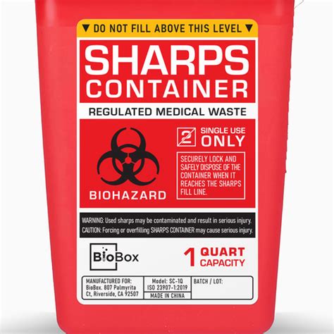Designs Biobox Sharps Container Label Layout Product Label Contest