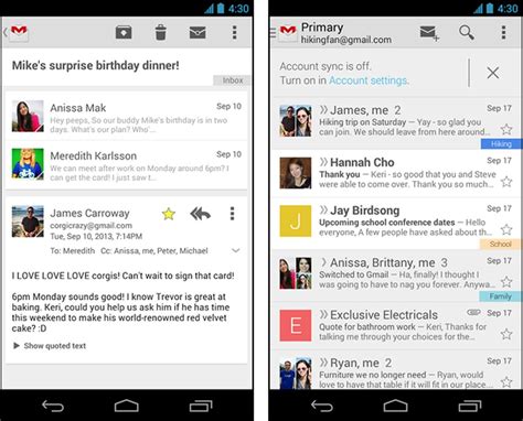 Gmail Para Android Ganha Novo Design E Mails Em Cards