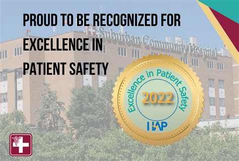 Suburban Community Hospital Recognized For Excellence In Patient Safety