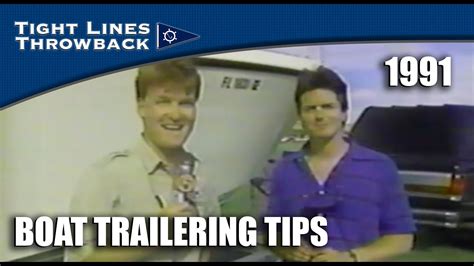 Boat Trailering Tips 1991 YouTube