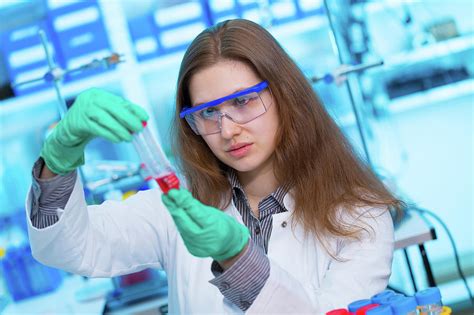 Lab Assistant Holding Test Tube Photograph By Wladimir Bulgar Fine