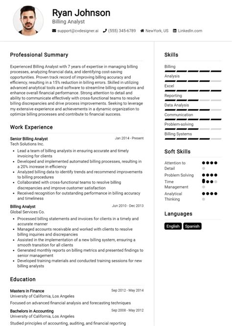 7 Billing Assistant Resume Examples And Templates For 2025 Cvdesignerai