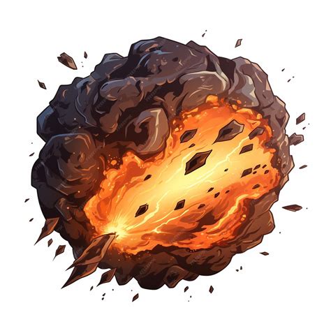 Premium Vector Space Meteor Vector Illustration Comet Meteorite Galaxy Astronomy Asteroid