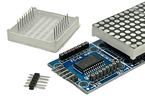 Módulo 2x Matriz De Led 8×8 Max7219 Vermelho 90° Yibo