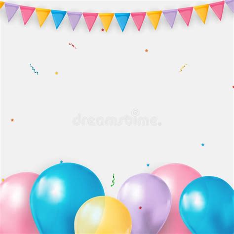 Party Holiday Birthday Background Vector Illustration Eps10 Stock