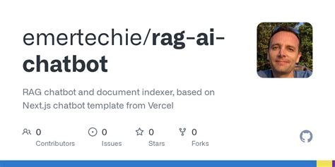 Github Emertechie Rag Ai Chatbot Rag Chatbot And Document Indexer Based On Next Js Chatbot