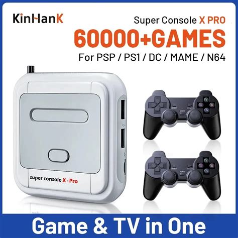 Controllers Joysticks Super X Pro Retro Game Console 60000 Video Games