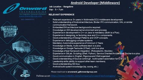 Manasi Deshmukh On Linkedin Jobhiring Androiddeveloper Middleware Jobopportunities