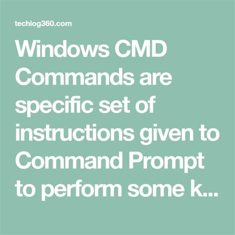 A Z List Of Windows Cmd Commands — Also Included Cmd Commands Pdf Batch File Command