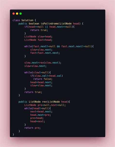 Palindrome Linked List Easy Aniruth A L Posted On The Topic Linkedin