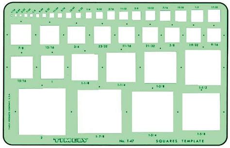 Template Square Alvin Drafting Art Supply Com
