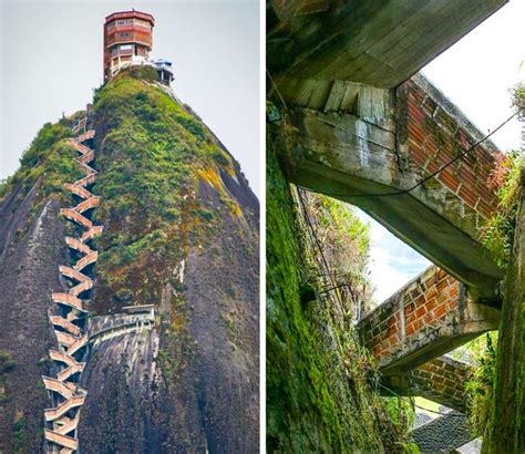 Los usuarios de Internet compartieron fotos de las escaleras más