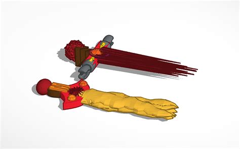 3d Design Magma Swords Tinkercad