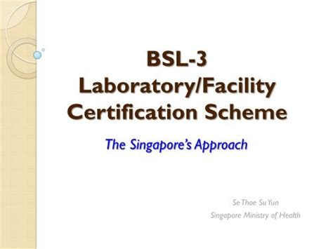 Laboratory Certification In Singapore Sandia National Laboratories