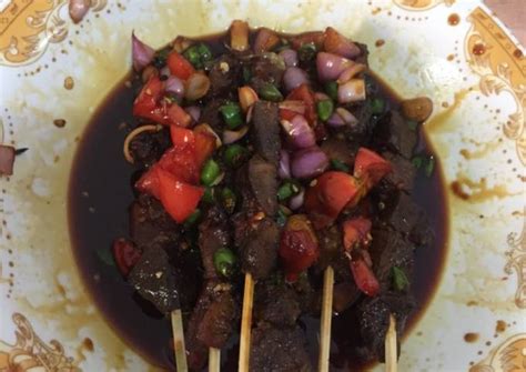 Resep Sate Daging Sapi Bumbu Kecap Oleh Rima Anggari Cookpad