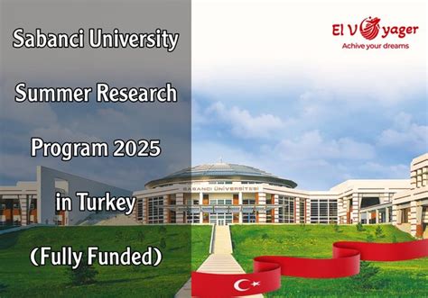 sabanci university summer research program 2025 in türkiye fully