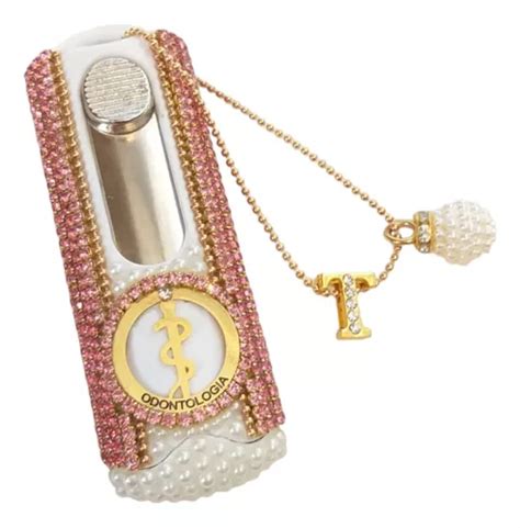 Carimbo De Bolso Decorado Strass S Mbolo De Odontologia Parcelamento Sem Juros