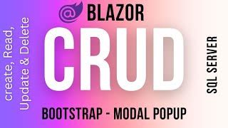 Blazor Crud Operation Using Sql Server How To Create Crud App In Blazor