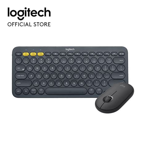 Logitech K380 Wireless Multi Device Keyboard Logitech M350 Pebble Wireless Mouse Shopee Malaysia