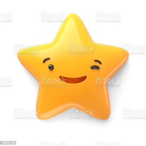 3d 渲染 抽象情感明星圖示 愚蠢滑稽人物 眨眼 等待 可愛的卡通明星 Emoji 表情 表情符號 玩具 照片檔及更多 Brand Name