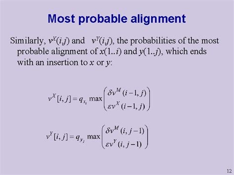 Variants Of Hmm Sequence Alignment Via Hmm Lecture
