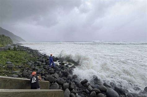 Super Typhoon Blowing By Northern Philippines And Taiwan Forces
