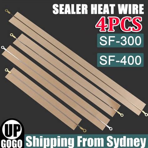 4pack 300400mm Useful Impulse Sealer Heat Wire Element Strip Sealing