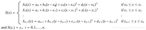 数值计算 三次样条函数插值cubic Spline Function Interpolation三次样条插值 Csdn博客
