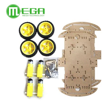 4wd Smart Robot Car Chassis Kits Met Speed Encoder Vicedeal