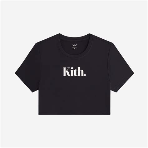 W 키스 미샤 크롭 티셔츠 블랙 Kith Kream