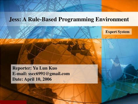 ppt jess a rule based programming environment powerpoint