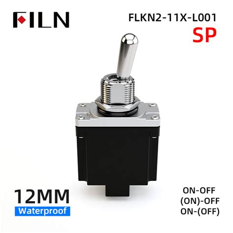 Toggle Switch On Off Screw Terminals 2pin Ip67 Waterproof
