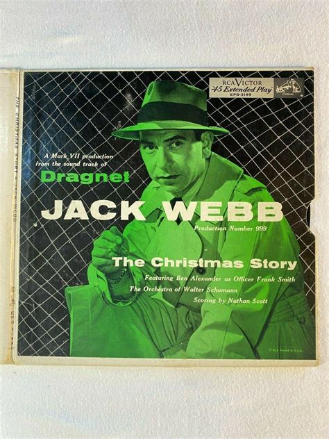 Dragnet Jack Webb The Christmas Story Two Record Album