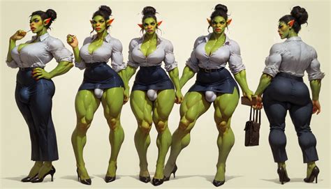 Rule 34 Ai Generated Ass Blouse Bulge Character Sheet Cleavage Futanari Goblinenthusiast Green